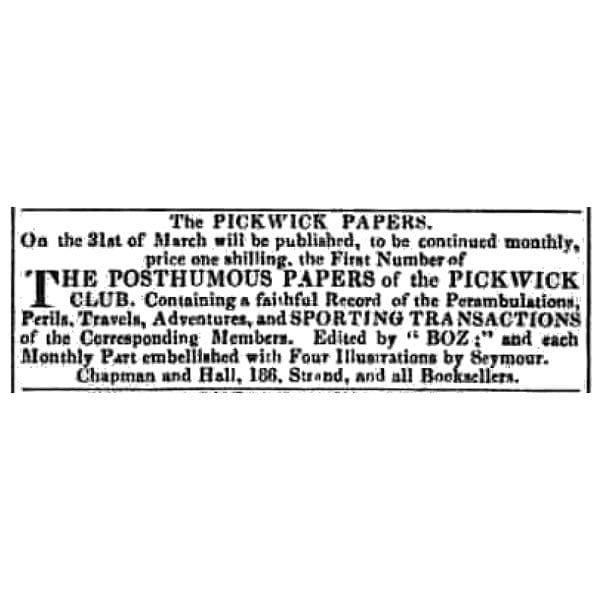 Charles Dickens's The Pickwick Papers.